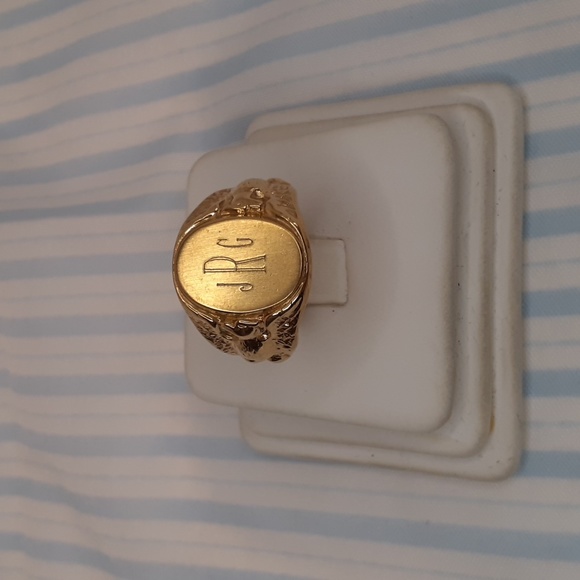 Vintage | Accessories | Lind Vintage Monogram Ring Jrg 4kt Hge | Poshmark